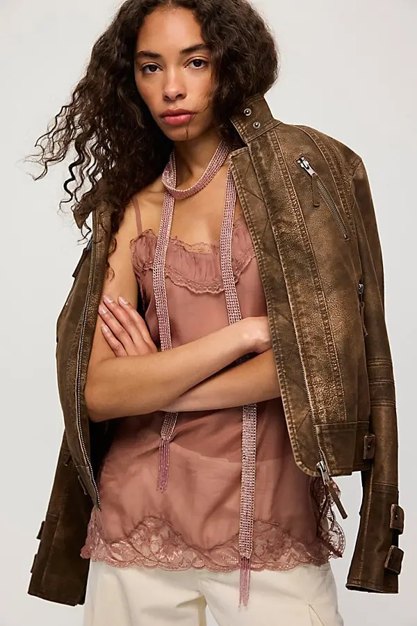 Free People Lola Embellished Skinny Scarf At - Bubble Bath