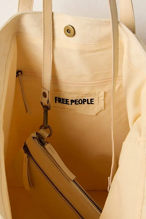 Free People Calla Convertible Tote - Natural