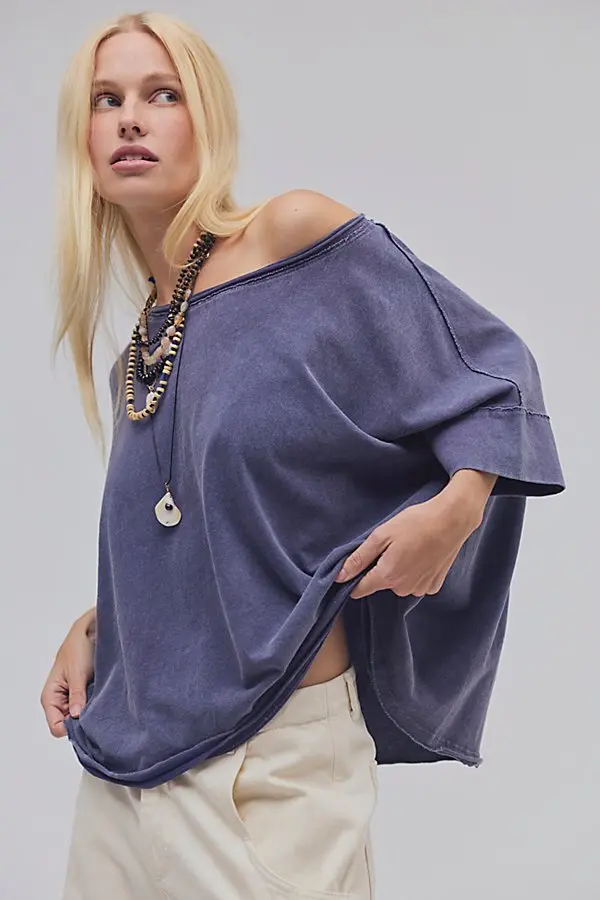 We The Free Rex Oversized Cotton T-shirt - Cosmic