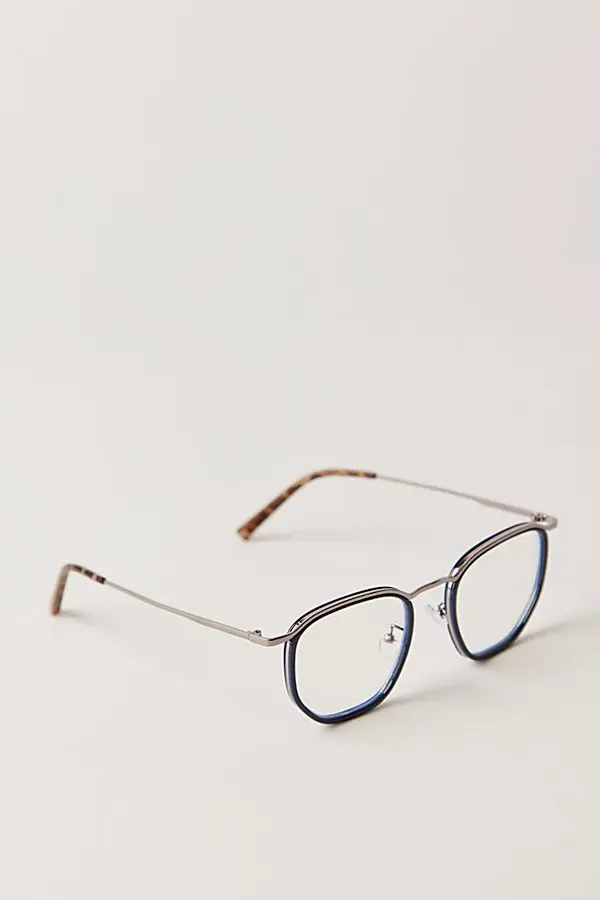 Free People Lu Blue Light Reader Glasses - Midnight
