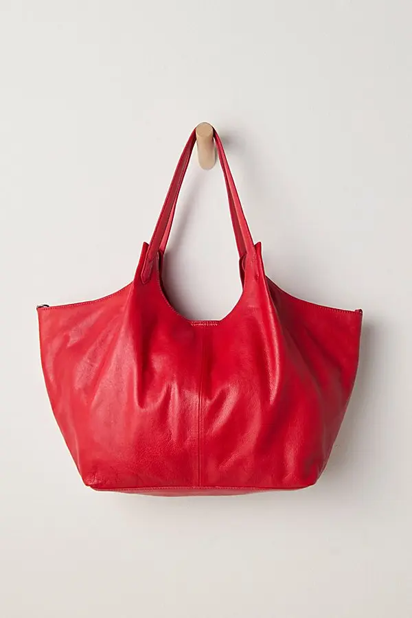 FP COLLECTION Tivoli Leather Tote Bag