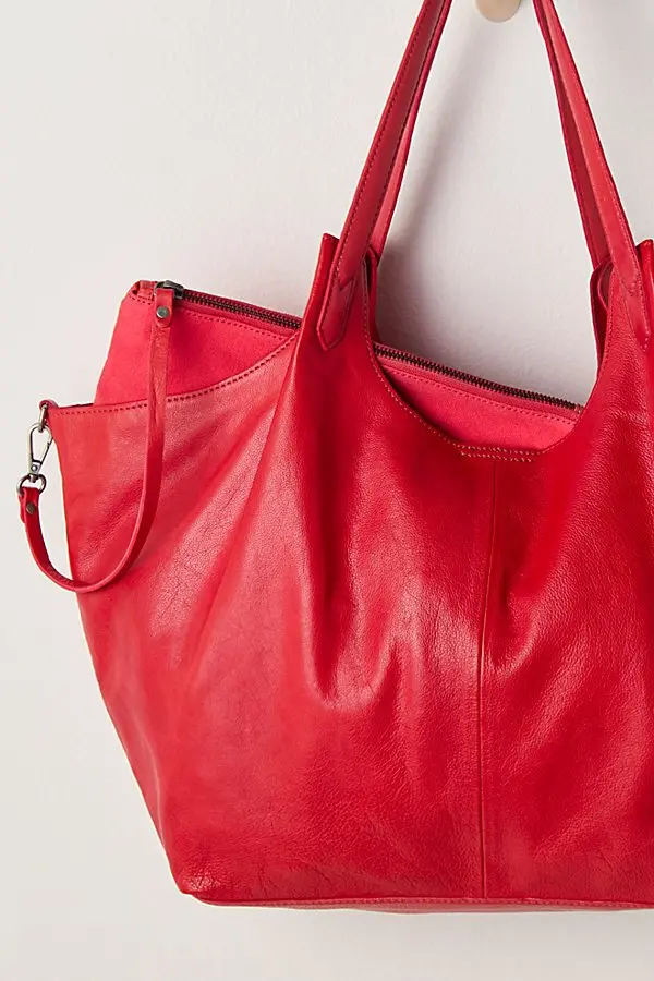 FP COLLECTION Tivoli Leather Tote Bag