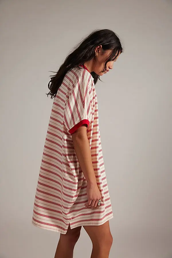Denimist Striped Polo Maxi Top