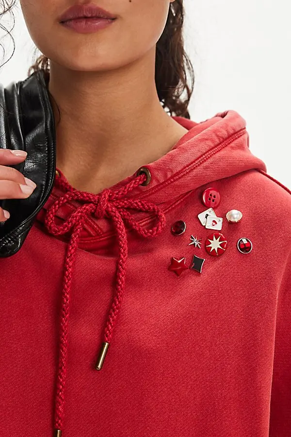 FP COLLECTION Vintage-inspired Pin Set - Red
