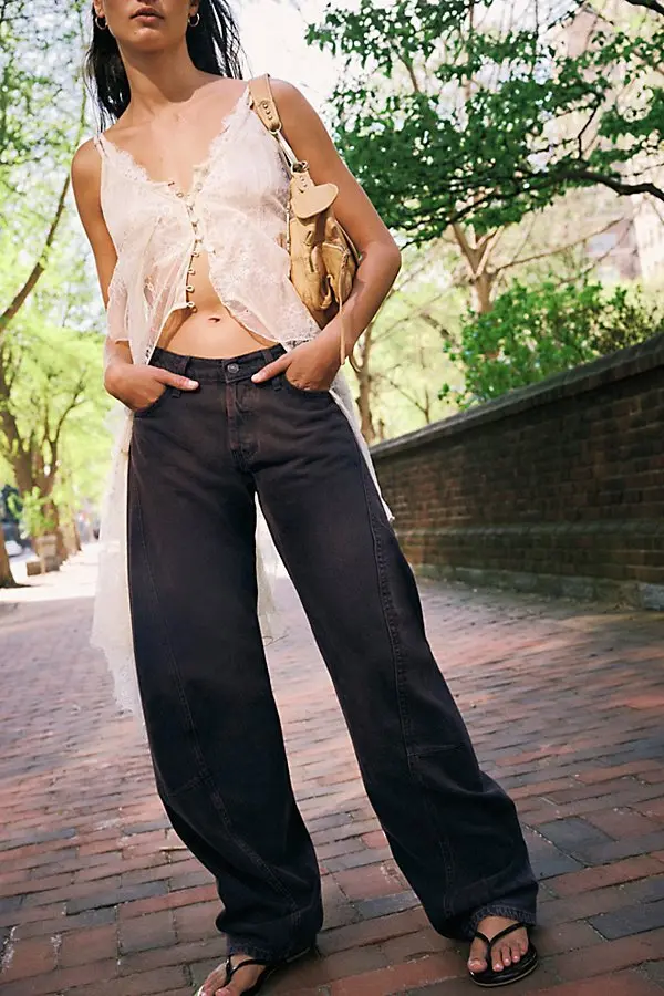 We The Free Fable Low-rise Twisted Jeans - Espresso