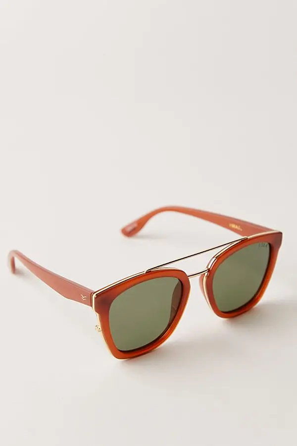 Free People Chloe Polarized Aviator Sunglasses