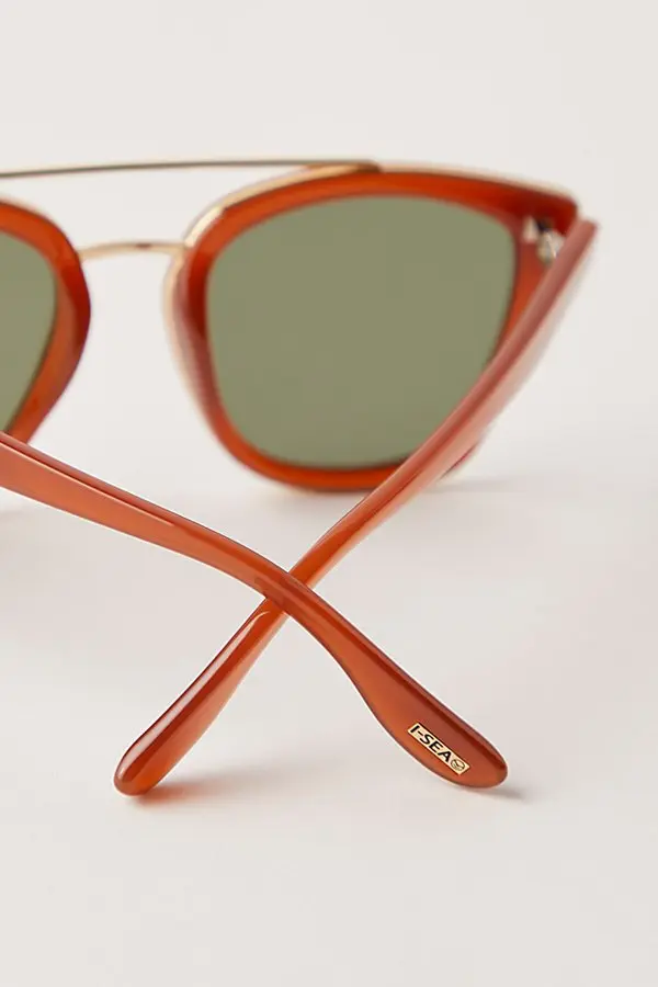 Free People Chloe Polarized Aviator Sunglasses