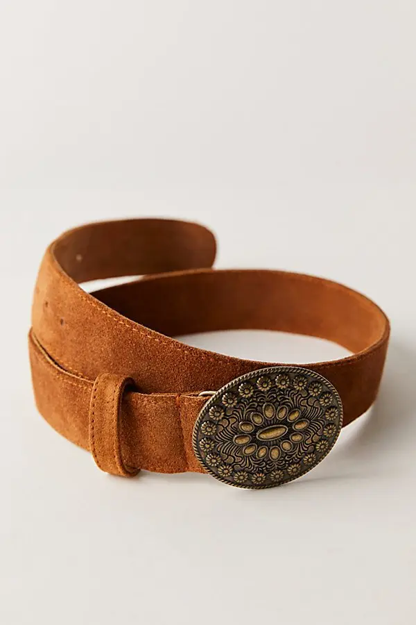 FP COLLECTION Duchess Concho Belt - Cognac