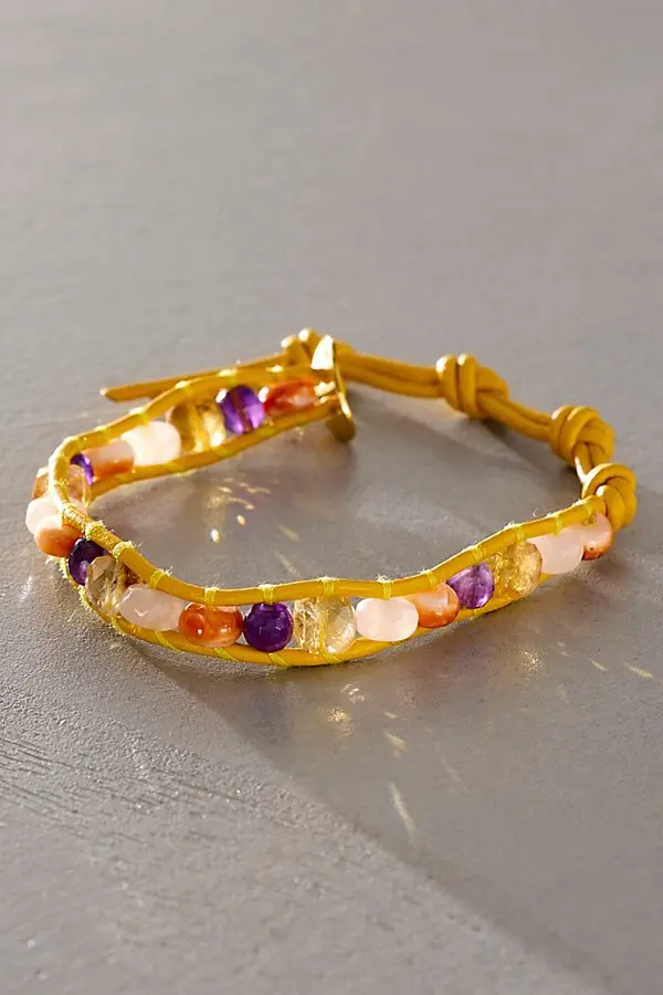 Chan Luu Multi Stone Cord Bracelet