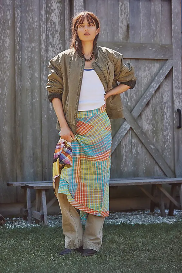 Free People Rivoli Midi Skirt