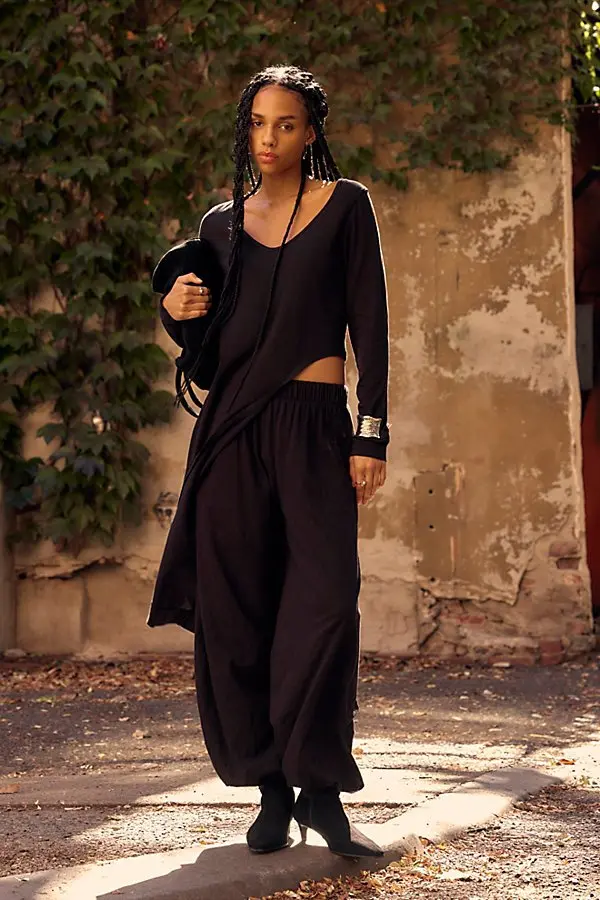 Free People Meena Pant Set - Black