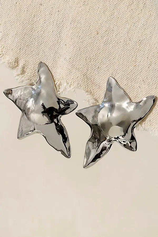 Free People Ursa Oversized Star Stud Earrings