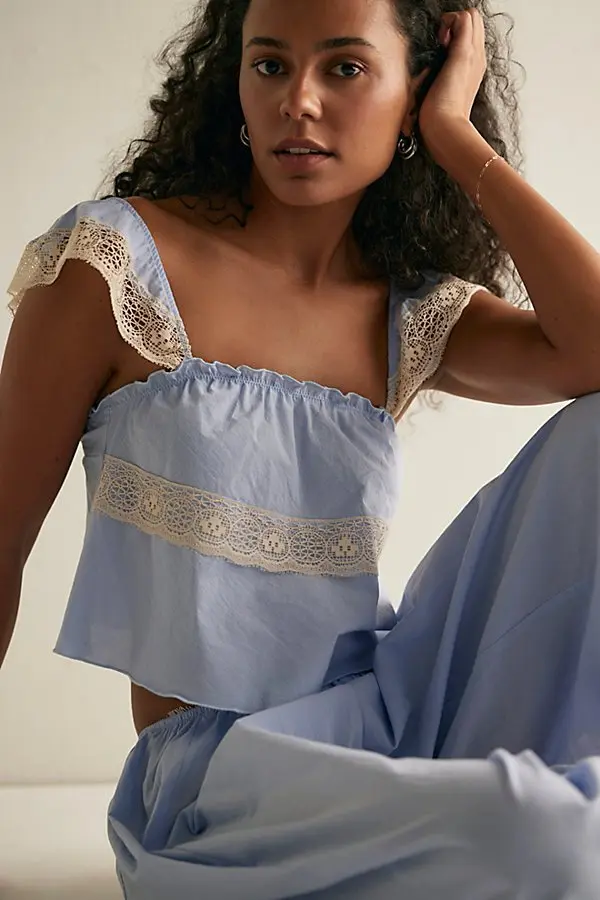 Only Hearts Angel Cami With Lace And Ruffle Trim - Cascade