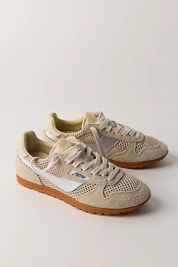 AUTRY Windspin Low Top Suede And Mesh Sneakers