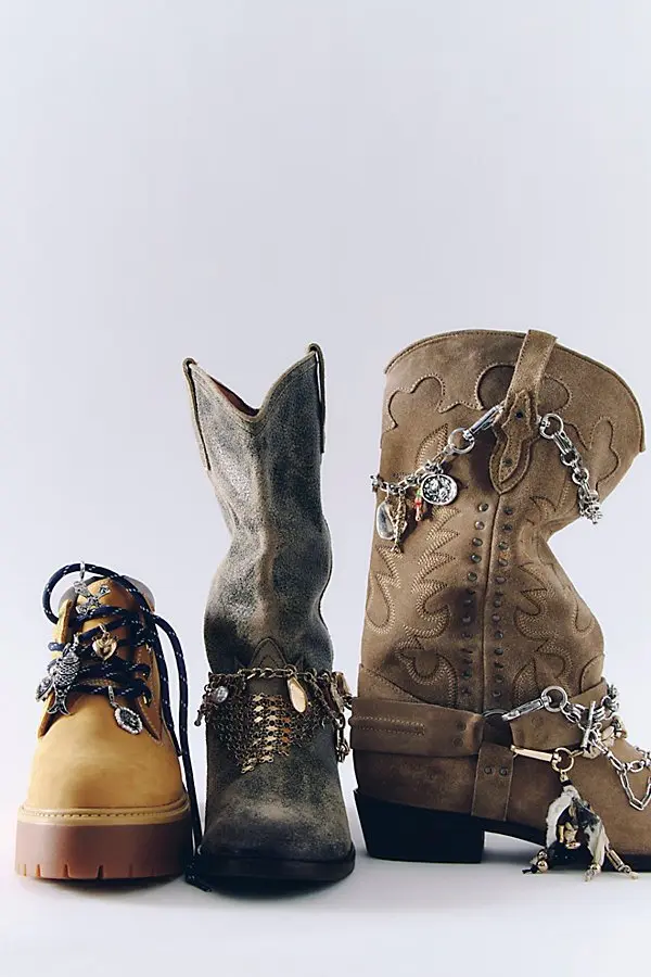 Free People Chainmail Boot Charms - Brass