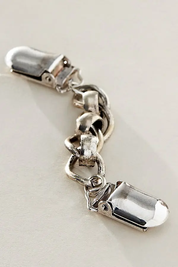 Free People Camaraderie Chain Cinch Pin - Silver