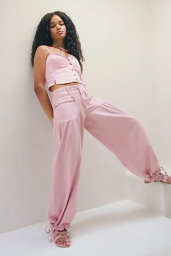 We The Free Lotus Balloon Jeans - Keepsake Lilac