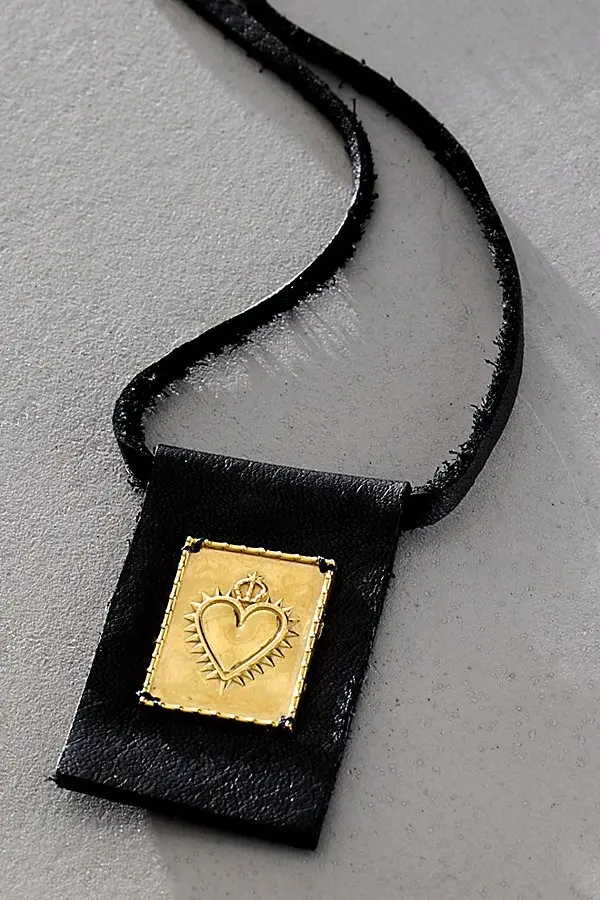 IWONA LUDYGA DESIGN Leather Pendant Necklace - Black