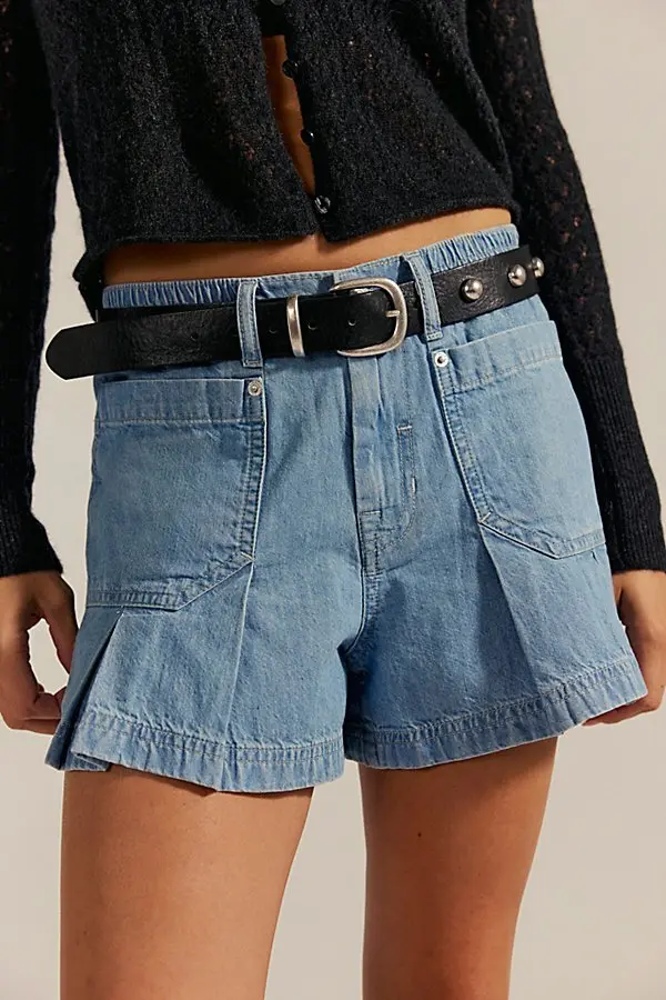 We The Free Ashland Pleated Shorts - Harbor