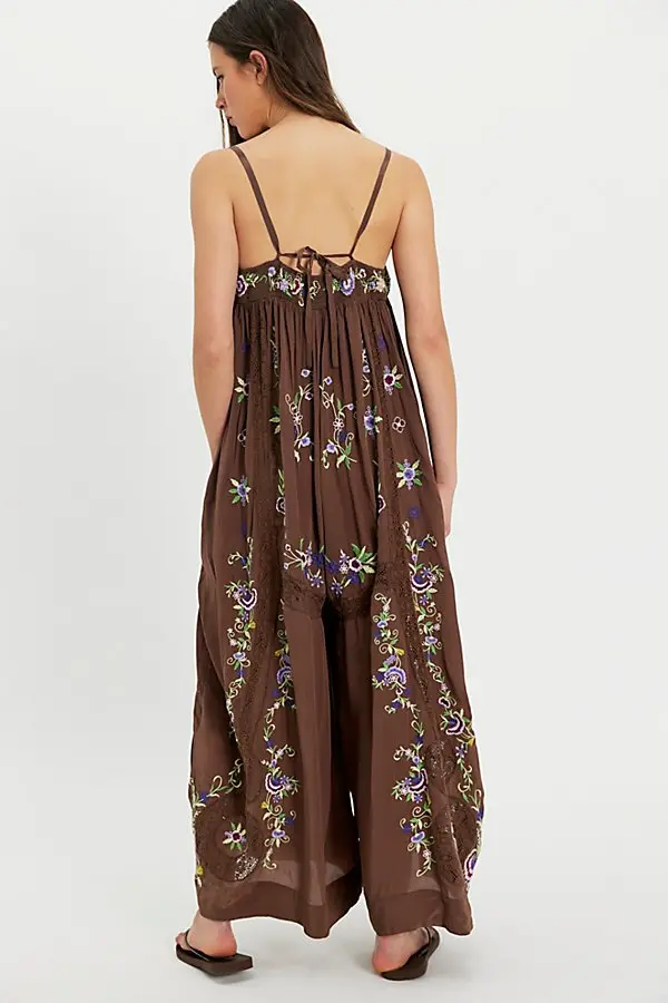 Free People Strawberry Garden Jumpsuit