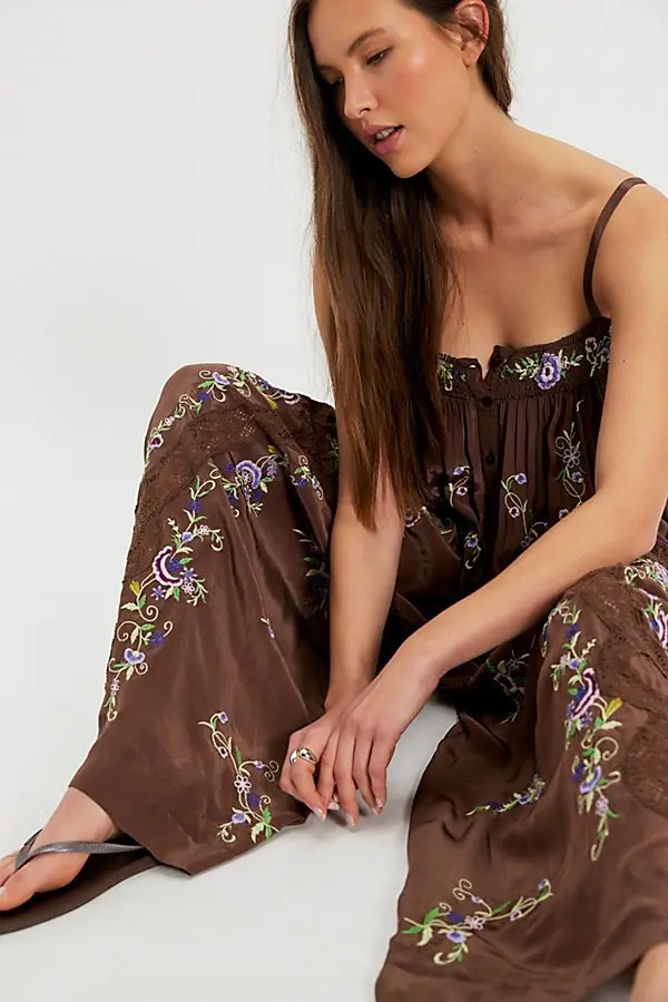 Free People Strawberry Garden Jumpsuit
