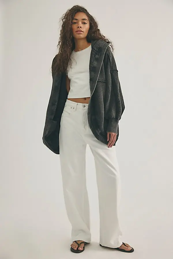 We The Free Forever Yours" Cardigan - Washed Black