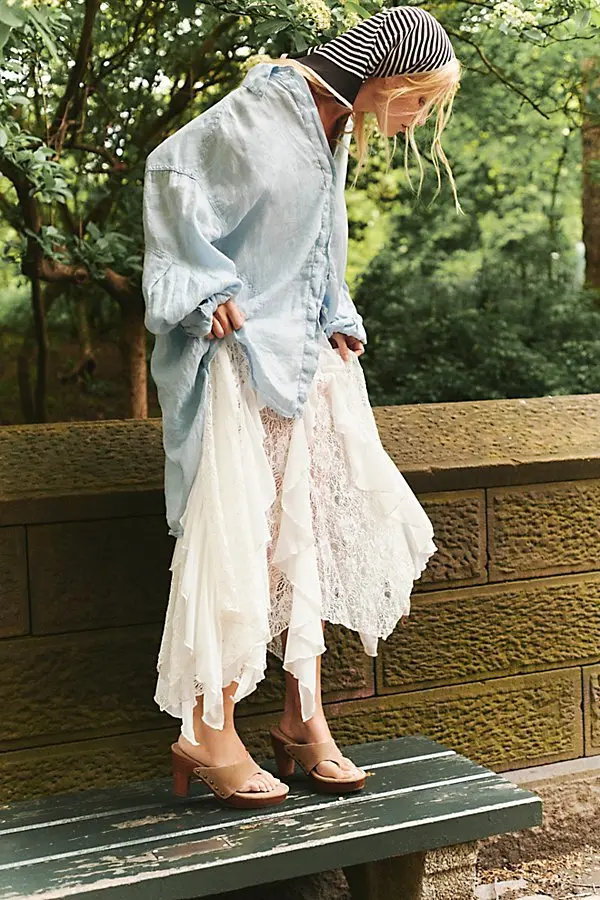 INTIMATELY Candy Calling Maxi Slip Skirt - Ivory