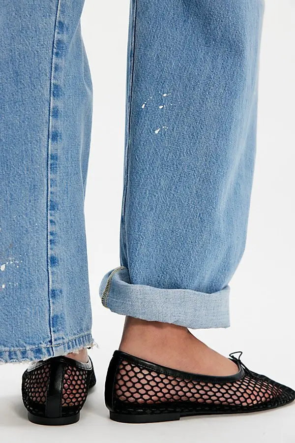 Rebecca Minkoff Mesh Ballet Flats With Bow Detail