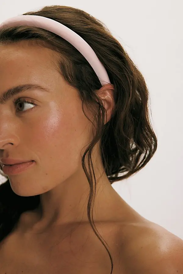 Free People Brynn Skinny Headband - Solid Blush