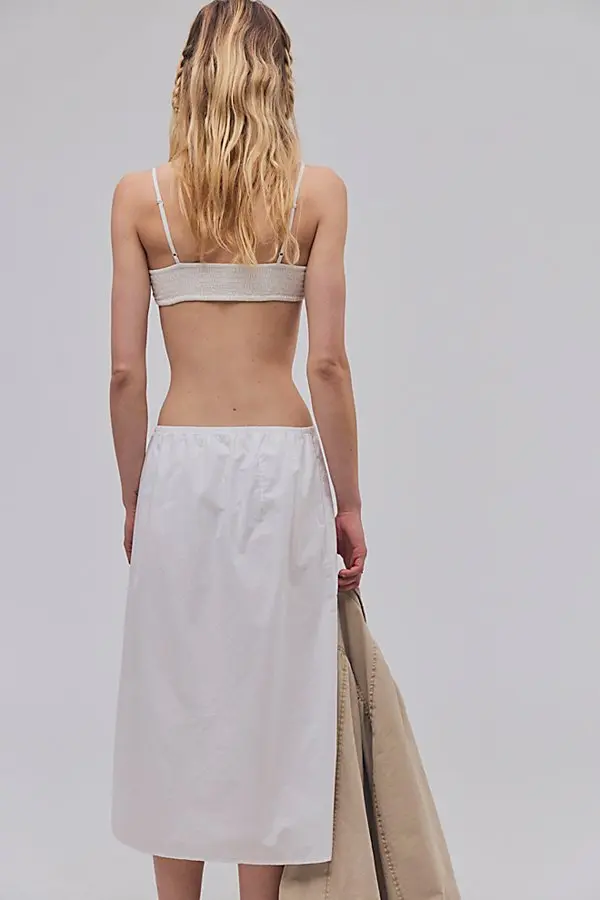 Donni. Poplin Midi Skirt
