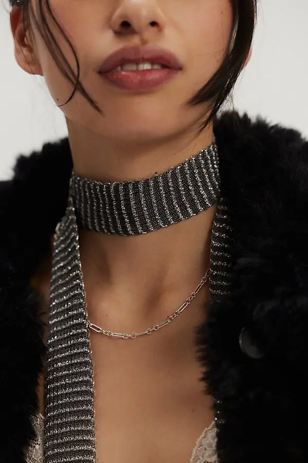 MAURA GREEN Sterling Link Chain Necklace - Silver