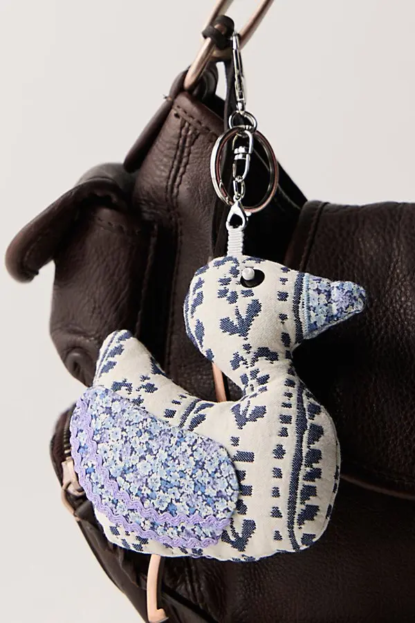 Anna Sui Animal Bag Charm - Denim