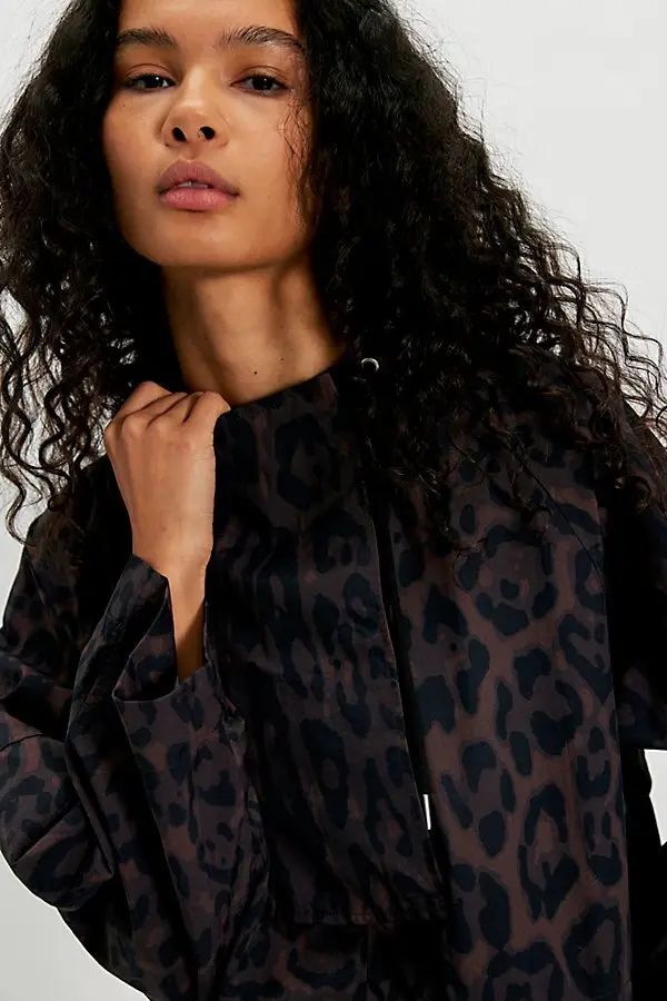 Apparis Leopard Print Windbreaker Jacket