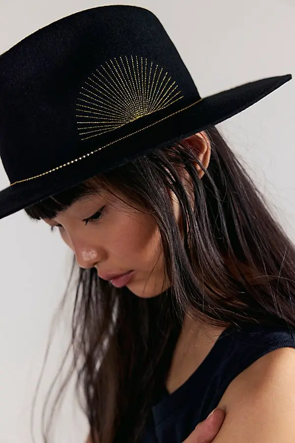 VAN PALMA Basile Wool Felt Hat - Black