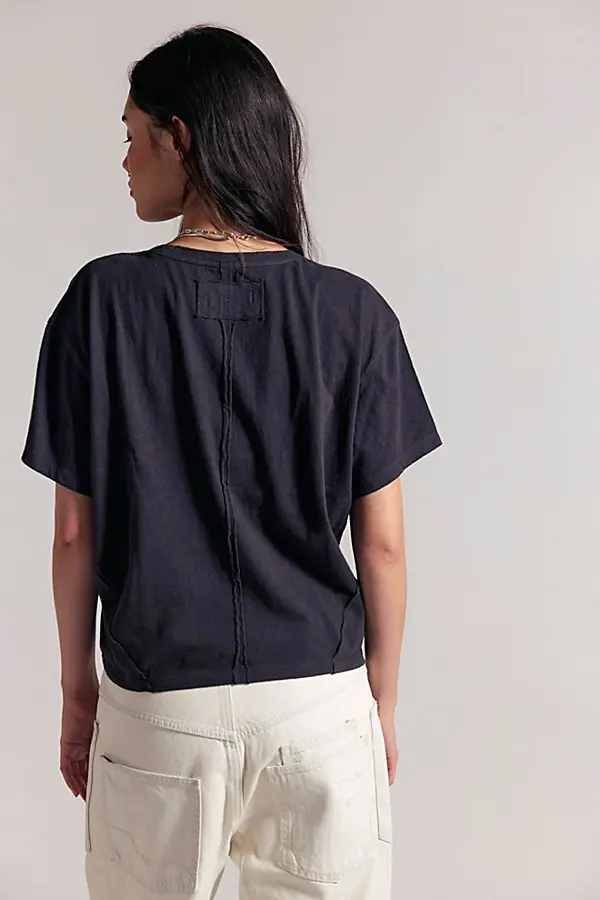 We The Free 3rd Street Relaxed Cotton Tee - Black