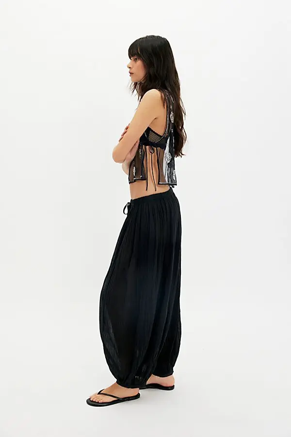 Free People Embellished Sequin Mesh Tank Top