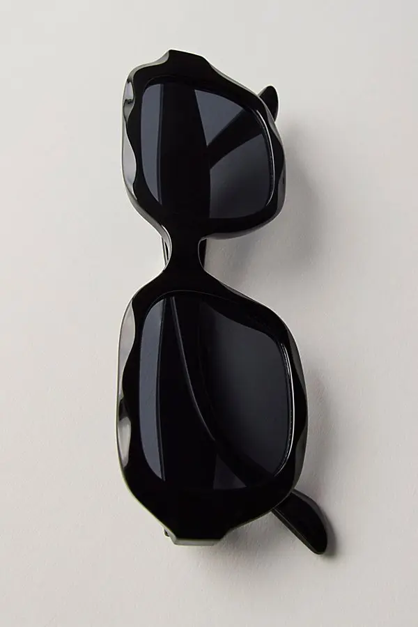 Free People Alta Square Sunglasses - Black