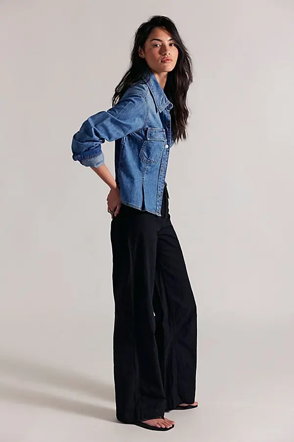 Free People Time Flies Low-rise Trousers - Black