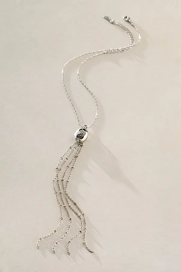 Free People Delphi Lariat Necklace With Cascading Chains