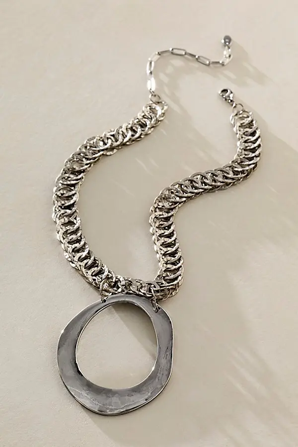 Free People Sienna Pendant Necklace - Silver