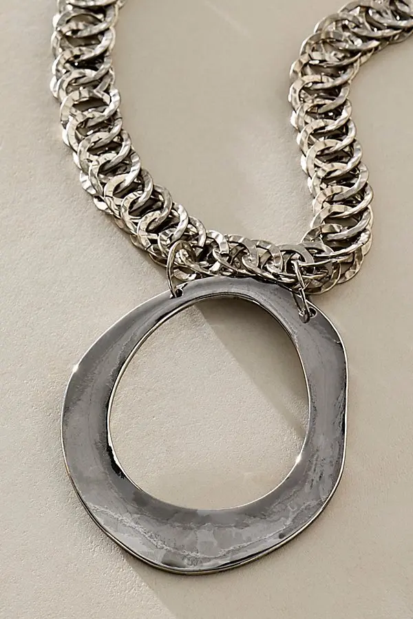 Free People Sienna Pendant Necklace - Silver