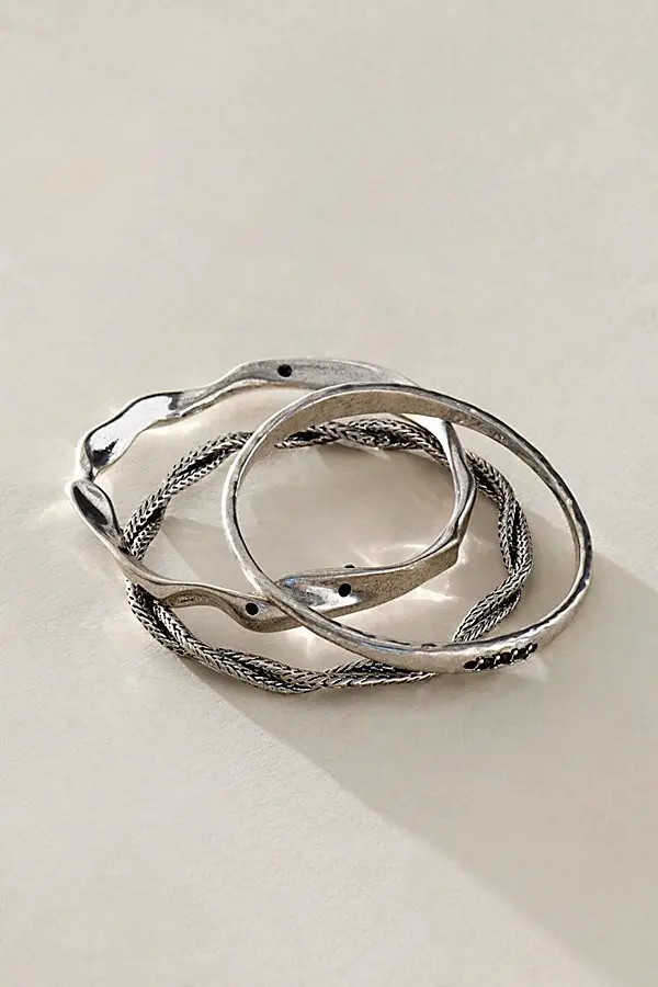 Free People Nita Bracelet Set - Silver