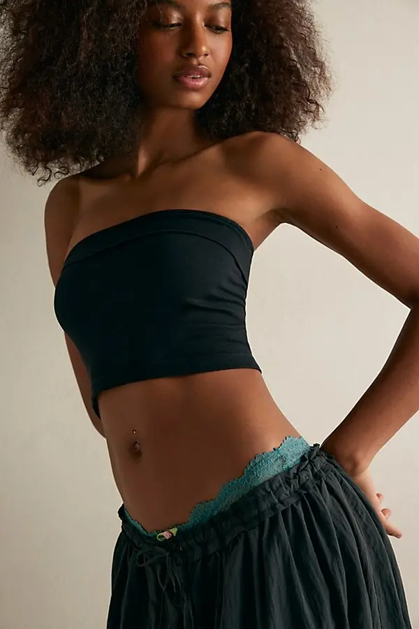 INTIMATELY Soft Ribbed Tube Top - Black