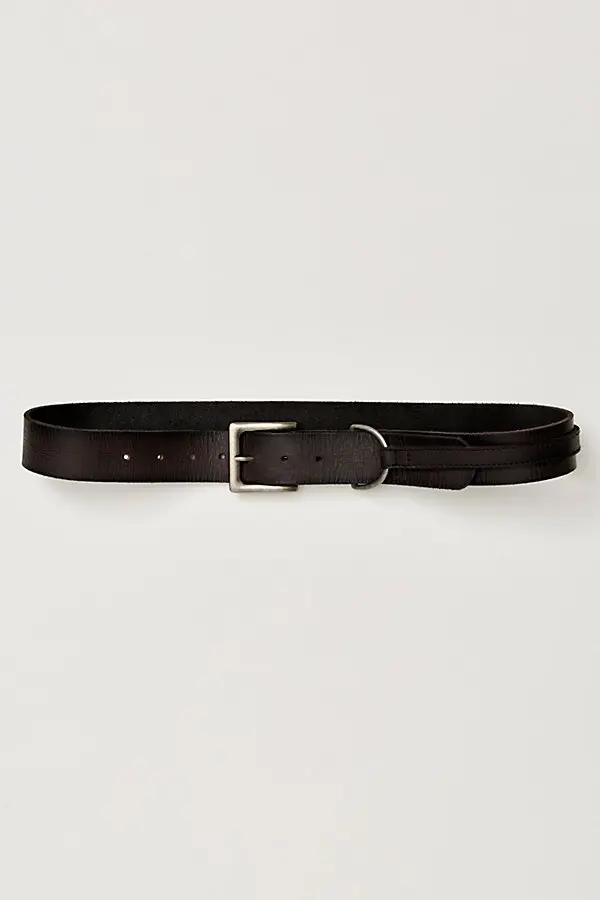 Free People Torre Leather Belt - Black