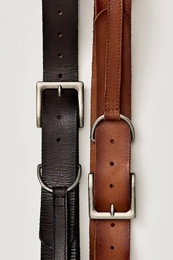 Free People Torre Leather Belt - Black