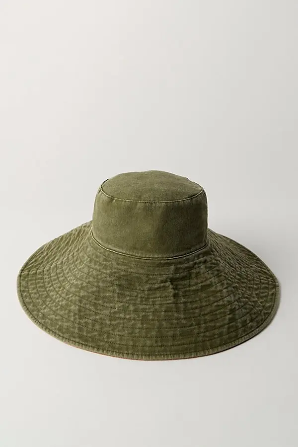 Free People Oversized Washed Bucket Hat - Neutral