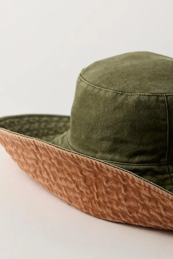 Free People Oversized Washed Bucket Hat - Neutral
