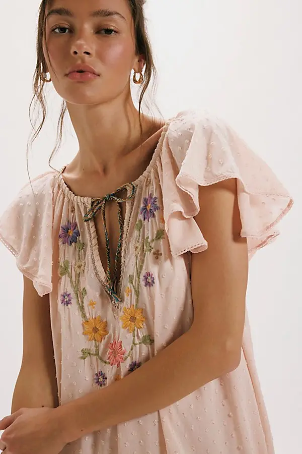 Free People Savannah Rose Midi Dress