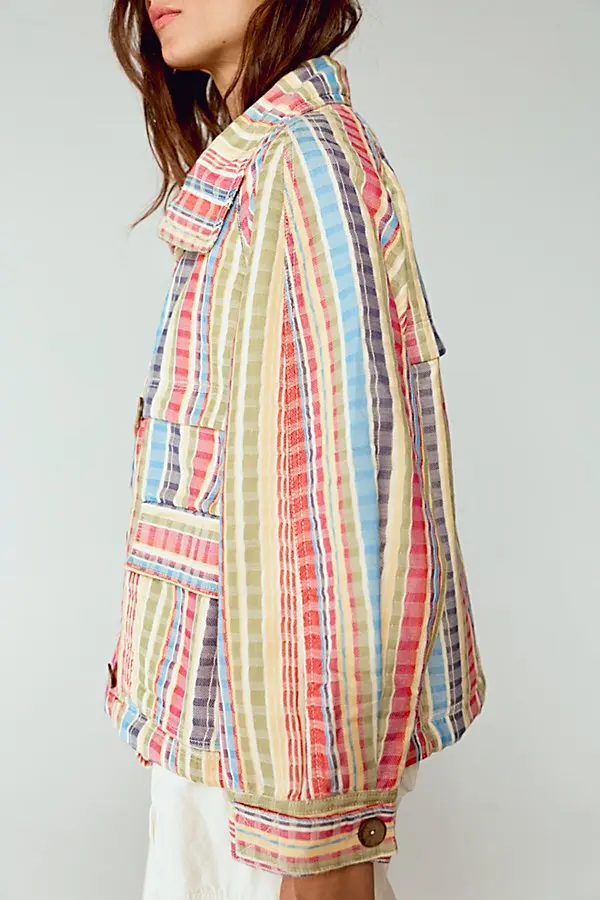 Free People Jojo Beach Funnel-neck Jacket
