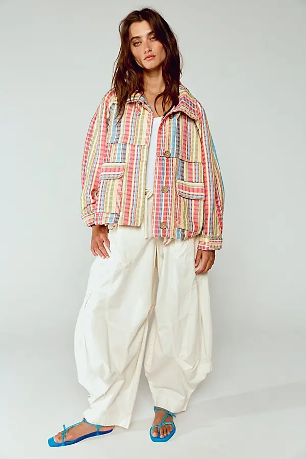 Free People Jojo Beach Funnel-neck Jacket